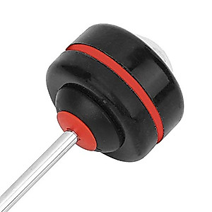 LetCart High-End Drumstick-Drum Beater Hammer Musical Instrument Accessories Metal + Silicone(黑色)