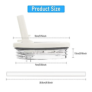 40 oz Tumbler Flip Straw Lid Replacement fit for Stanley Quencher, Spill Proof Tumbler Cover for Stanley Cup