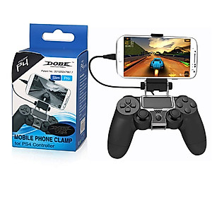 VSEER Smart Clip – PS4 Slim Pro Wireless Controller Phone Clip Holder Clamp Mount Stand for Android Phones, Samsung Galaxy S8 Plus S7 S6 Edge Plus Note 8