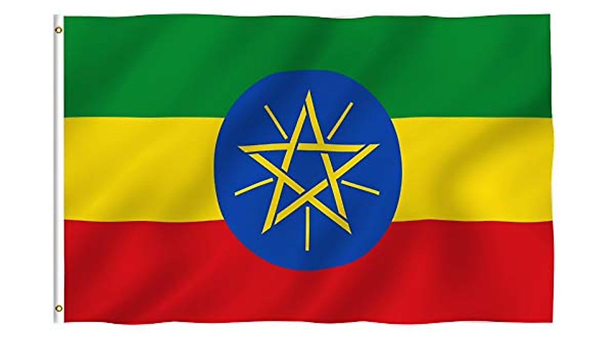 ANLEY Fly Breeze 3x5 Foot Ethiopia Flag - Vivid Color and Fade Proof ...