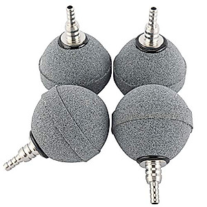 RealPlus 8 Pack of 2 Inch Air Stone Ball Shape Bubbler for Fish Tank Aquarium Hydroponics Pump