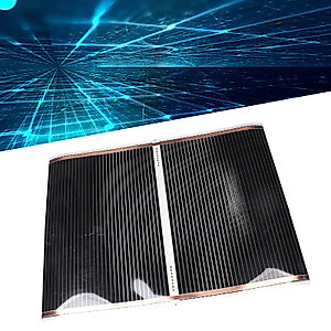 Floor Heating System Kit, Ultra Thin Reduce Energy Consumption Electric Heating Mat Even Heat Extendable Quiet Faster Cycle 220‑240V for Ceramic Tile (Type A 75x100cm)