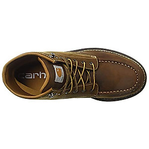 Carhartt womens 6 Inch Waterproof Wedge Steel Toe Work Boot, Brown Oil Tanned, 11.5 US