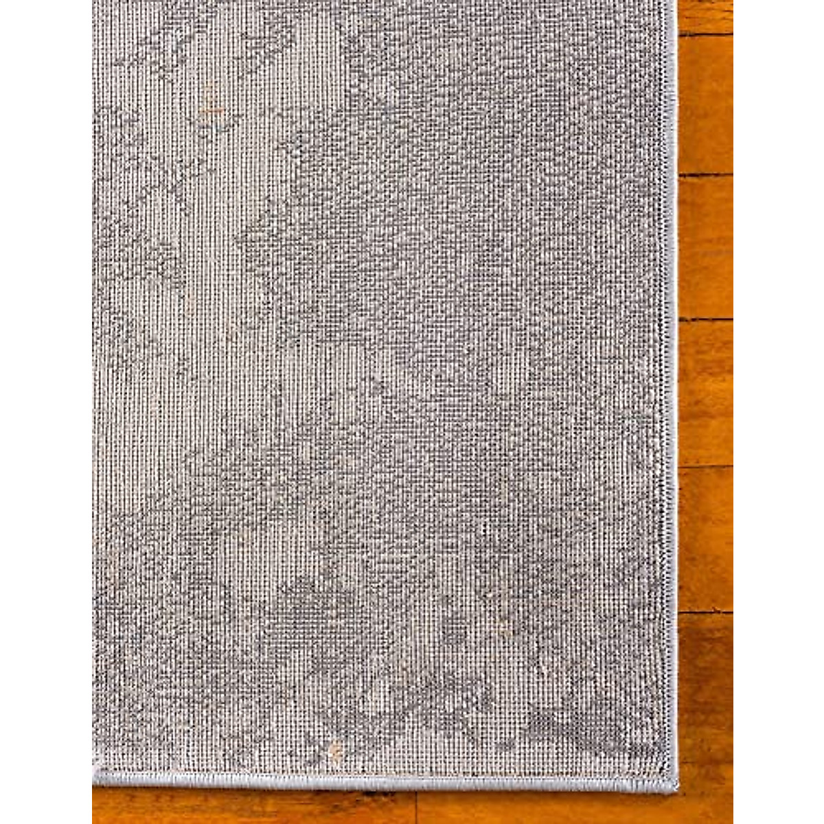 Unique Loom Metro Collection Area Rug (6' 1" x 9' Rectangle, Light Gray/ Gray)