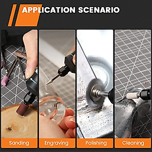 4V Cordless Rotary Tool, GoGonova 3-Speeds 18000 RPM Mini Power Rotary Tool with 43 Accessories, Rechargeable Rotary Tool for Grinding, Polishing, Wood Carving, Engraving, Soft Metal Drilling, Cutting