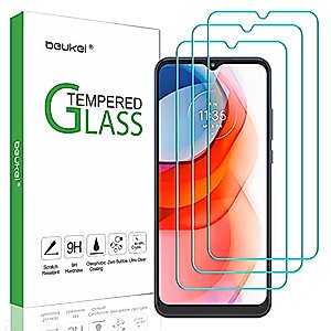 beukei (3 Pack) Compatible for Motorola Moto G Play (2021) Screen Protector Tempered Glass, Touch Sensitive,Case Friendly, 9H Hardness