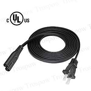 8.2ft 2 Prong Power Cable for Sonos Arc One Play One SL Soundbar Sub Bass Subwoofer AC Power Cord Cable Replacement