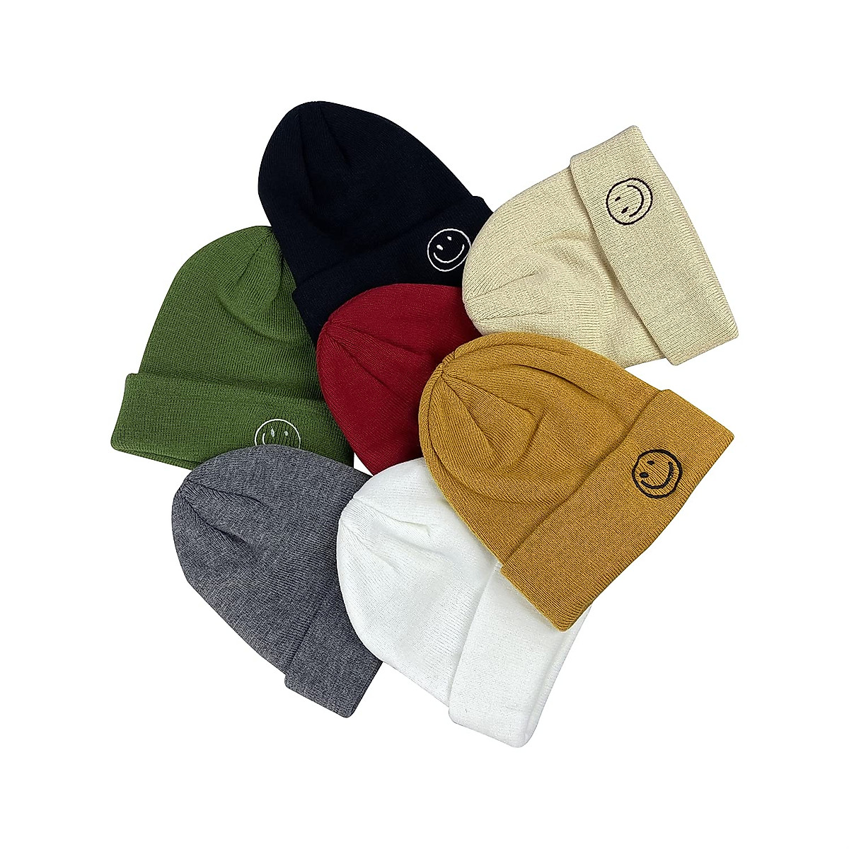 CLAPE Beanie Winter Warm Watch Cap Ski Caps Embroidery Fisherman Activewear Short Ski Caps