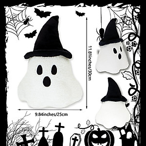 LXSLFY 2024 New Halloween Ghost Plush – Adorable Soft Ghost Pillows, Perfect for Spooky and Decorations, Ideal for Cozy Home and Party Decoration