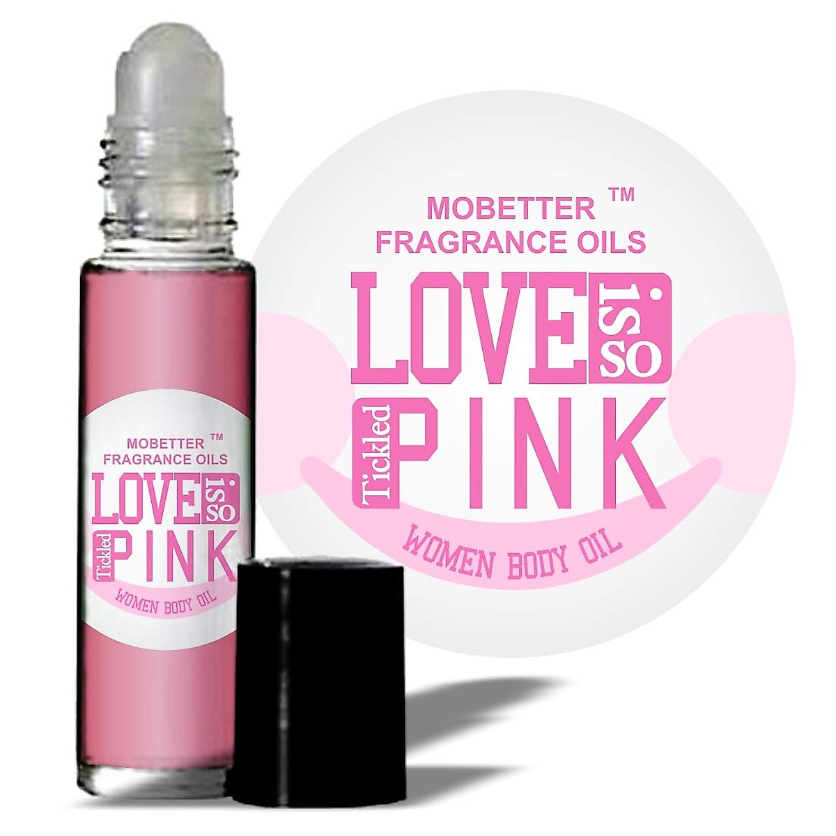 Love is So Tickled Pink Perfume Fragrance Body Oil for Women by Mobetter Fragrance Oils