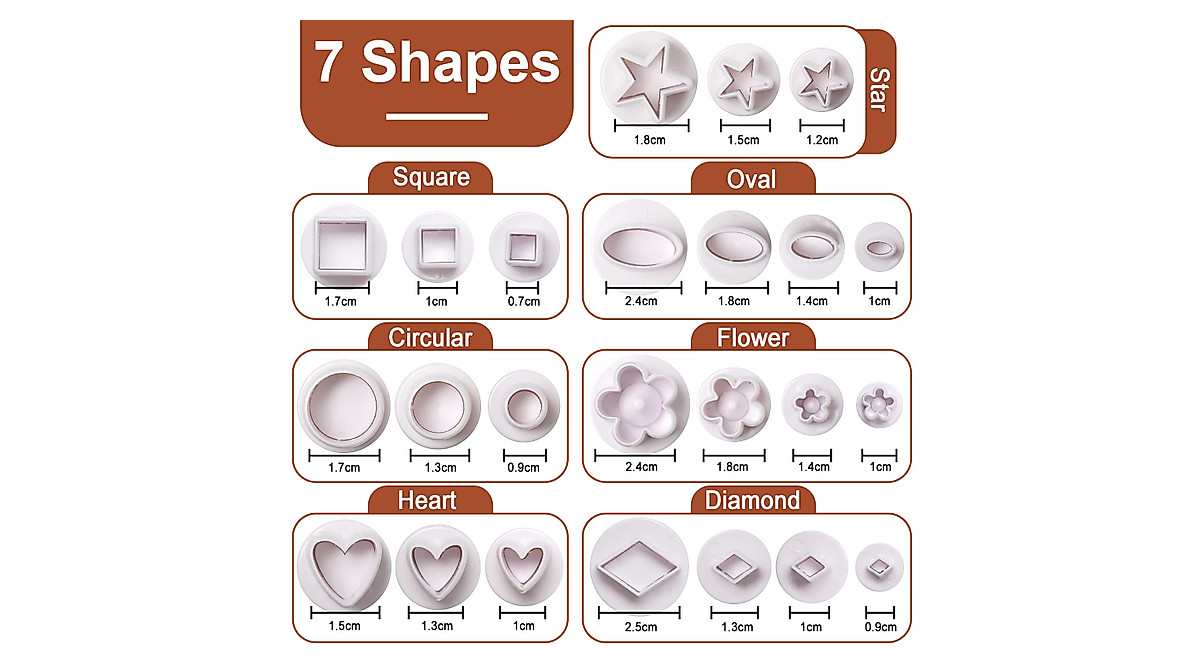 wexpw 24 Pcs Cookie Cutters - Perfect for Baking Fun