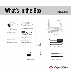 8CH Crystal Vision Floodlight & Two Way Audio, Panic Siren Button Kit (4X Floodlight Audio Camera)