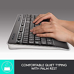 Logitech MK520 Wireless Keyboard and Mouse Combo — Keyboard and Mouse, Long Battery Life, Secure 2.4GHz Connectivity (Renewed)