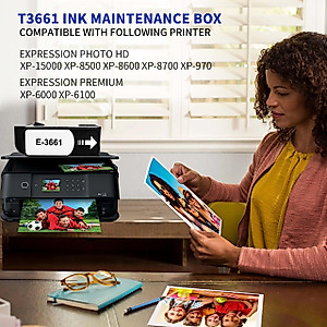Aomya T366 T366100 T3661 Maintenance Box for XP-15000 XP-6000 XP-6100 XP-970 XP-8500 XP-8600 XP-8700 Expression Premium Photo Printer