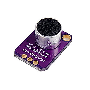 ARCELI 2pcs Electret Microphone Amplifier, GY-MAX4466 Breakout Sensor with Adjustable Gain Control for Arduino