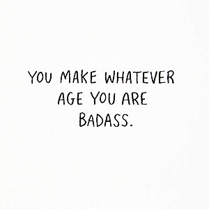 Hallmark Shoebox Funny Birthday Card (Bad*ss Old Lady)