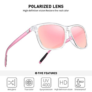 MERRY'S Polarized Sunglasses for Women Aluminum Men's Sunglasses Driving Rectangular Sun Glasses for Men/Women