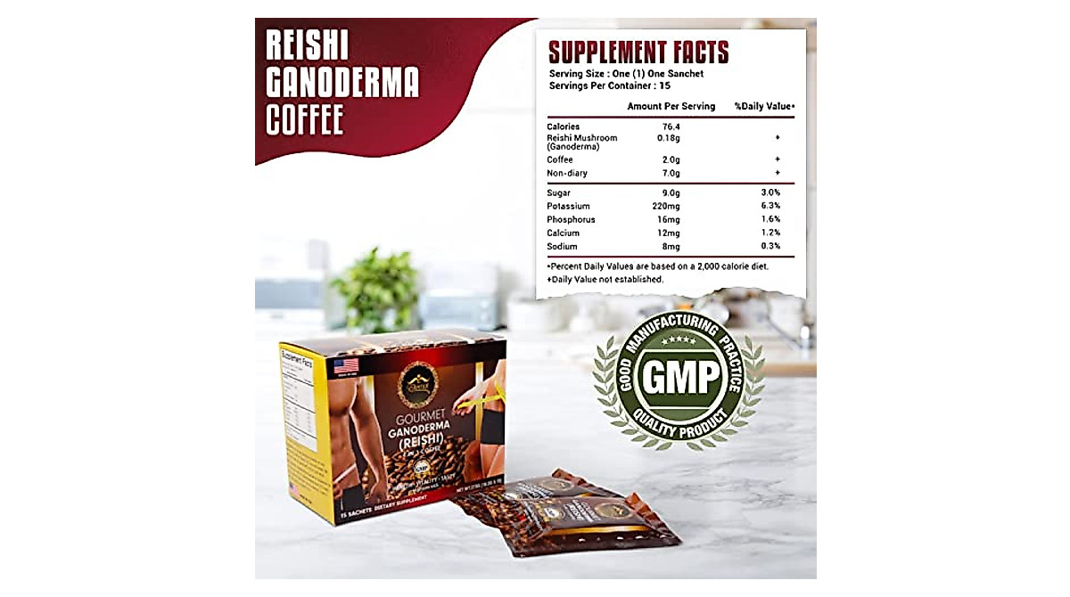 CAFÉ GANODERMA Reishi 4-in-1 Coffee | Healthy Gourmet Latte