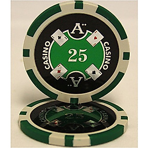 MRC Poker 1000pcs Ace Casino Laser Poker Chips Set with Acrylic Case Custom Build
