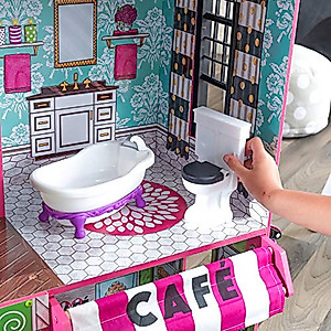KidKraft Brooklyn's Loft Wooden Dollhouse with 25-Piece Accessory Set, Lights and Sounds, Gift for Ages 3+ 41.75" x 18.25" x 41.75"