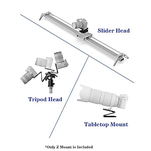 Z Flex Tilt Tripod Head - Flexible Angle Pan & Tilt Head/Universal Multiway Camera Tripod Connecting to Monopod Slider Rail Stabilizer Gimbal|Compact Folding Z Bracket Mount Fits Most DSLR Camera