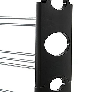 OWACLIQ Shoe Tower Rack, 10 Tier 50 Pair Free Standing Shoe Rack Organizer, Shoes Storage Organizer Shelf, Space-Saving Shoes Closet Organizer