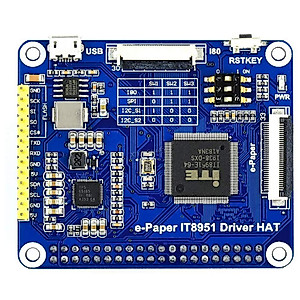13.3inch e-Paper e-Ink Display HAT for Raspberry Pi Resolution 1600×1200 Black/White 16 Grey Scales USB/SPI / I80 Partial Refresh Support @XYGStudy