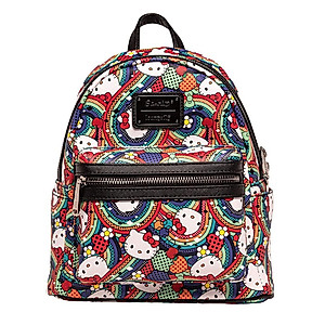 Loungefly Sanrio Hello Kitty Rainbow Abstract Mini Backpack