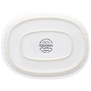 CorningWare French White 2-1/2-Quart Oval Dish