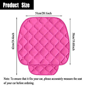 JXJKMMN 2 Pack Seat Cover for Car,Car Front Seat Protector Breathable, Soft Comfort, Car Seat Pad Cover Universal Seat Cushion for Most Cars,Car Interior Accessories for Men Women (Pink)