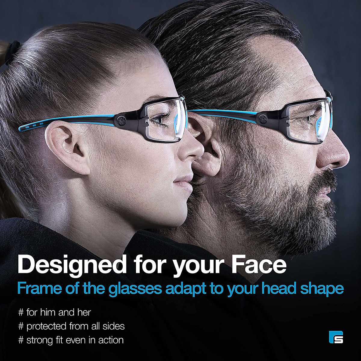 SolidWork Safety Glasses Clear Lens with Side Shields, Anti Fog, Anti Scratch, Anti-Glare, Protective Eyewear for Men & Women