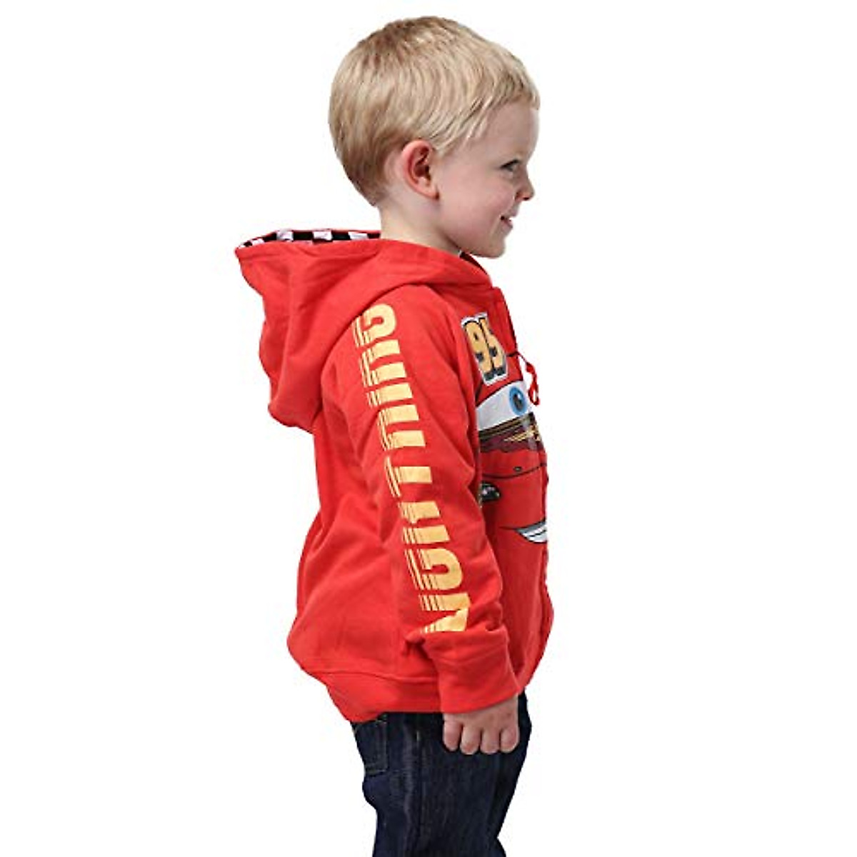 Disney boys Cars '95 Hoodie Hooded Sweatshirt, Red, 5 6 US