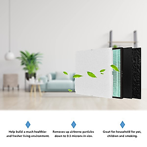 Hichoryer MinusA2 Filter Replacement Kit Compatible with Rabbit Air MinusA2 Models SPA-700A & SPA-780A/N