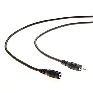 InstallerParts 2.5mm Male to Female Audio Extension Cable (6Ft) - Compatible with Headphones, Microphones, and More