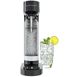 Soda Maker with BPA Free Bottle - CO2 Powered One Touch Fizz Control - Fresh Sparkling Water Maker - Homemade Sparkle Seltzer Streaming Machine, Carbonated Water Machine for Home [C02 NOT INCLUDED]