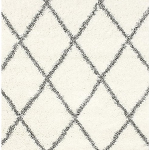 nuLOOM Machine Made Diamond Shag Area Rug, 8x10, Gray