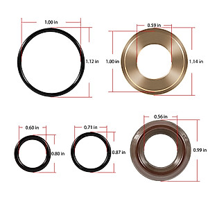 Camoo Inter pump Seal Packing KIT 96, fits GP K96 KIT96 15mm TT Series