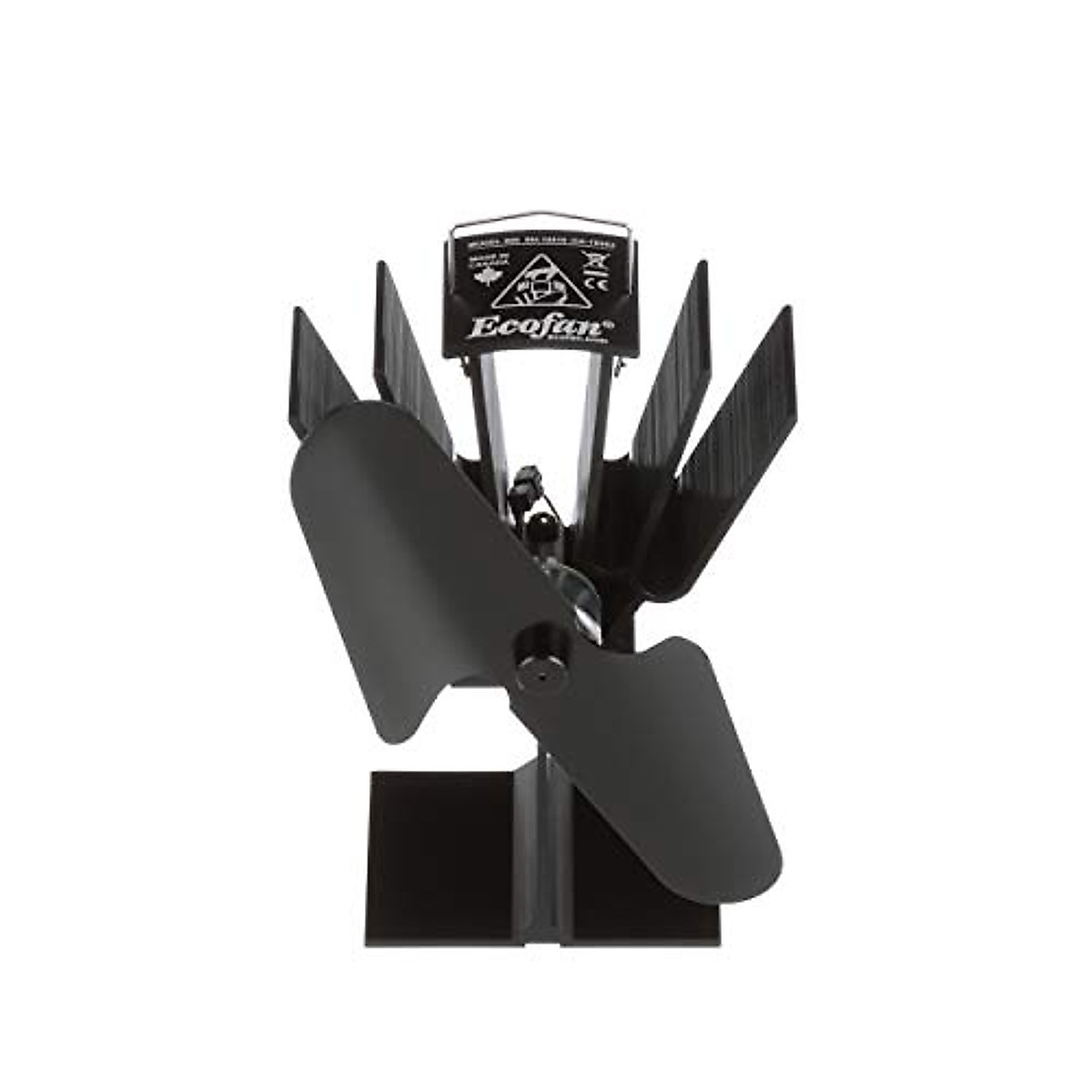 Ecofan® Original, Classic Styled, Heat Powered Wood Stove Fan, 100CFM, 800CAXBX, 7.9" Blade, Black