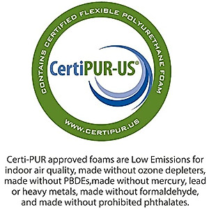 AC Pacific Herbal Fusion Collection Green Tea Infused Polyester Memory Foam Mattress Made in USA, Eastern King Deluxe, White