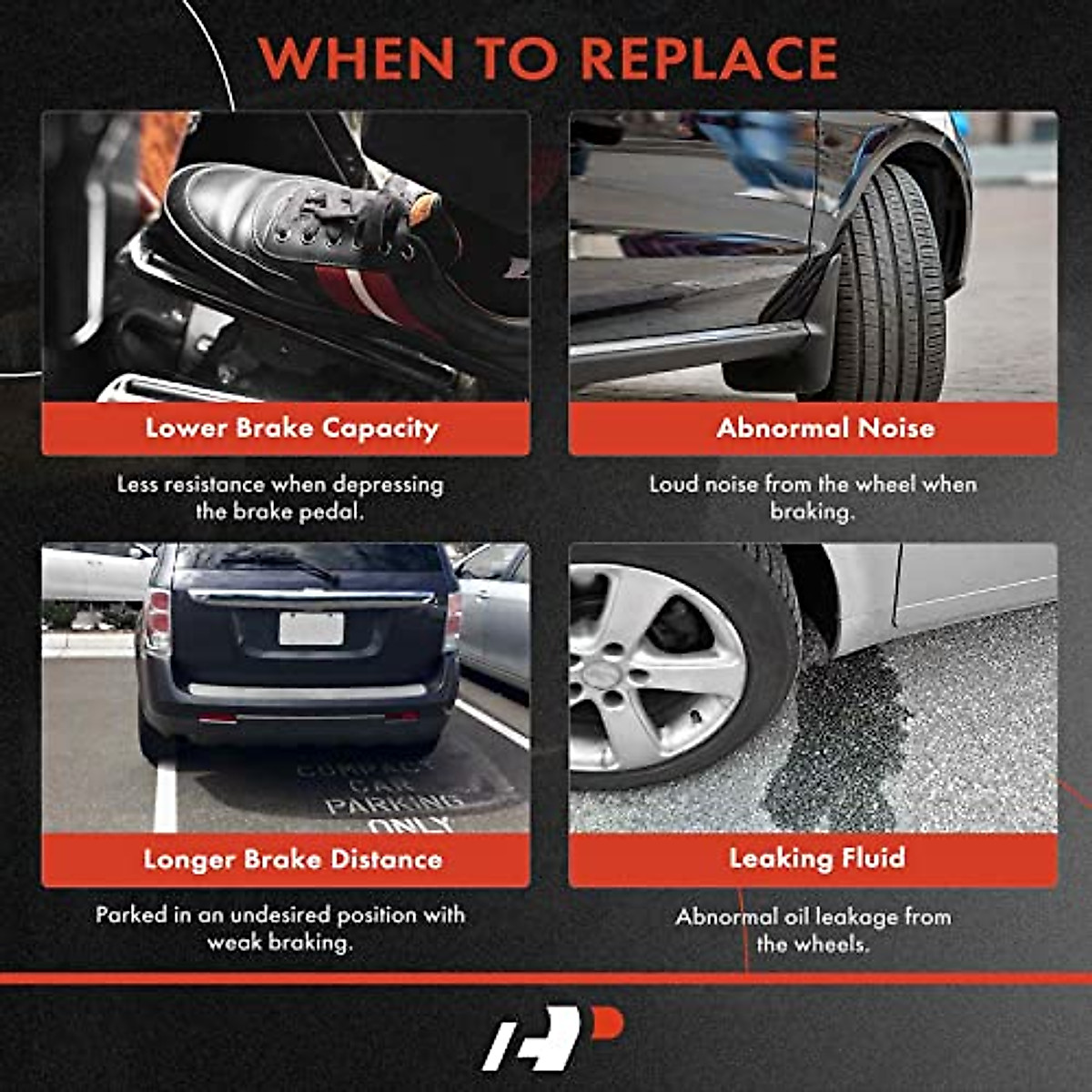 A-Premium Disc Brake Caliper Assembly with Bracket Compatible with Select Mazda Models - 5 2006-2010/2012-2015, L4 2.3L, L4 2.5L - Rear Left Driver Side