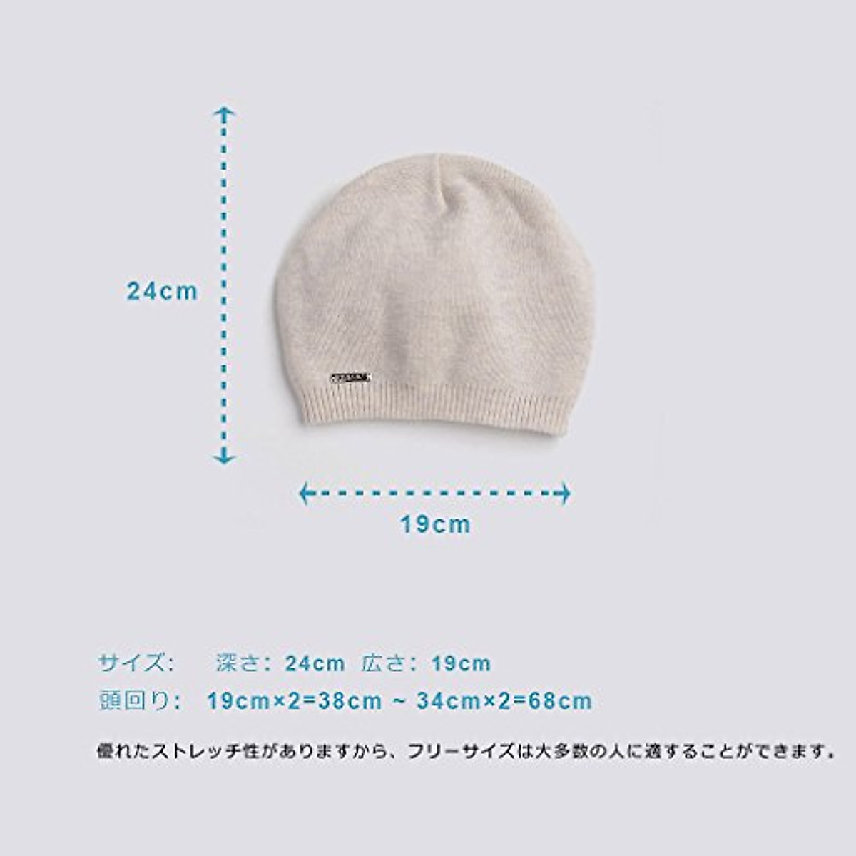 Pilipala Women Oversized Slouchy Beanie Bobble Hat with Fur Pompom VC17601 Beige Gray Pompom
