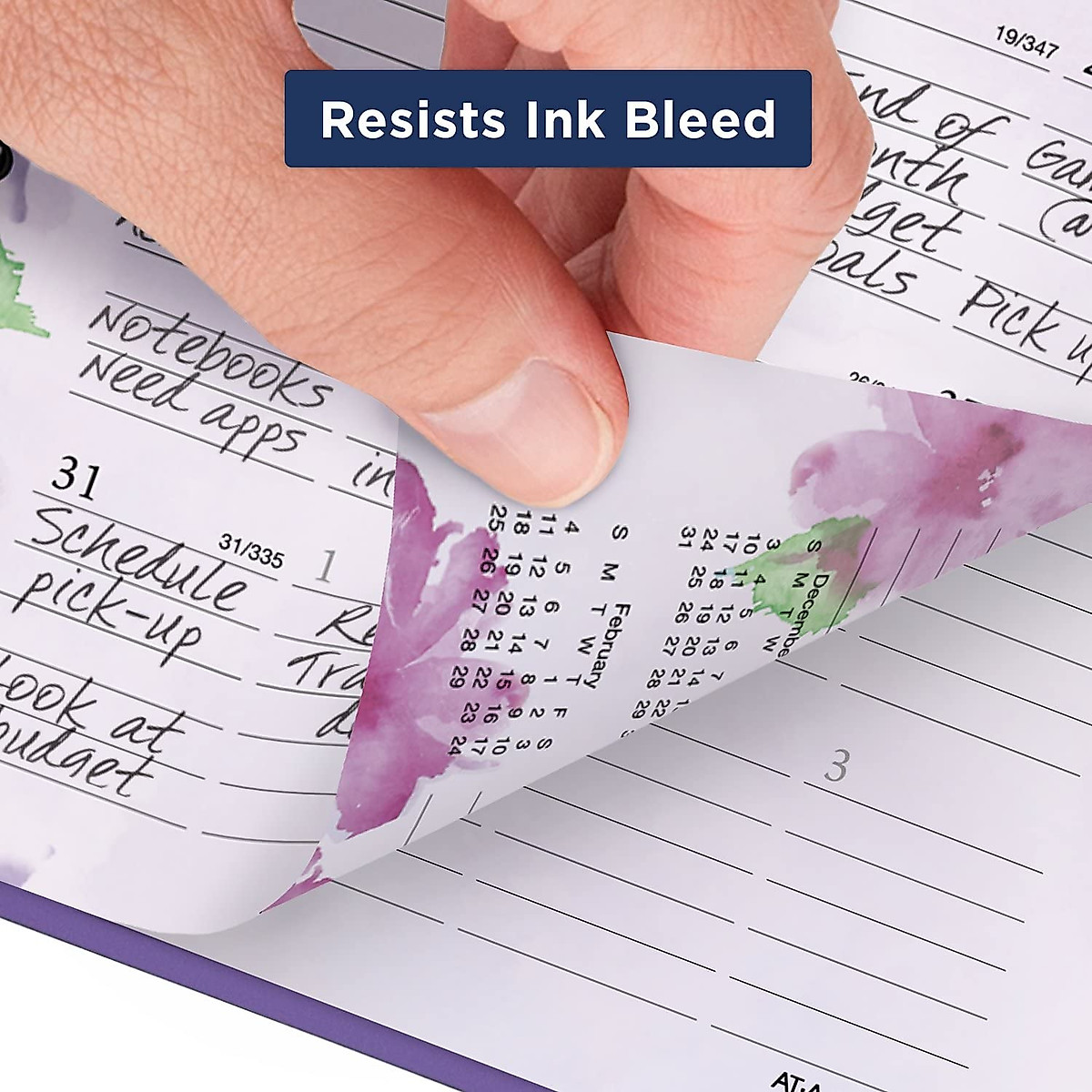 AT-A-GLANCE 2024 Weekly & Monthly Appointment Book Planner, 5-1/2" x 8-1/2", Small, Beautiful Day, Lavender (938P-200-24)