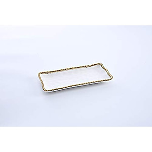 Pampa Bay Golden Salerno Small Rectangular Tray