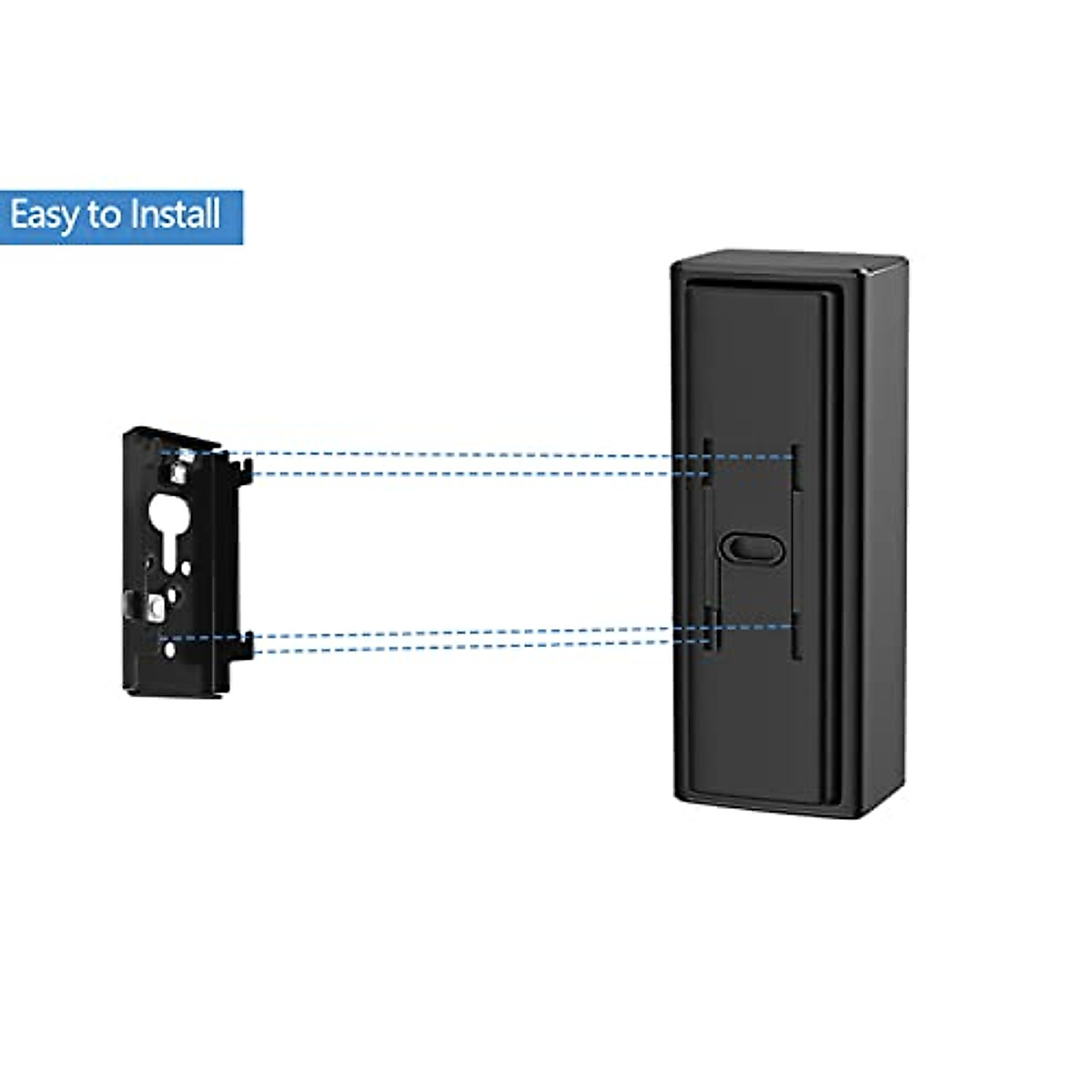 Tendodo 1 Pair of 716402-0010 Speaker Black Flush Wall Mount Bracket for Bose WB-50 WB 50 Series II Slideconnect Bracket