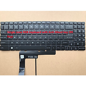 Original New for MSI Crosshair 17 A11UCK-203 A11UDK-202 A11UEK-066 Gaming Laptop Single Zone RGB Backlit Keyboard with Anti-Ghost Key (99 Key)