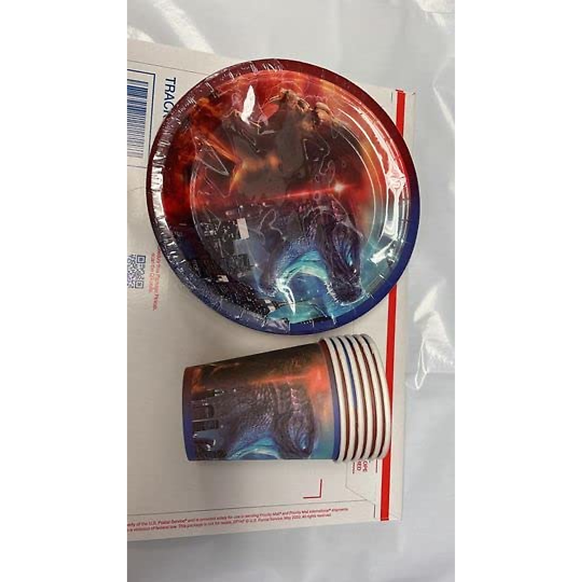 JEWELESPARTY 🥳 12PC KING MONSTER KONG APE 6PC CAKE PLATES + 6PC KIDS CUPS PARTY SUPPLIES FAVOR DERATIONS THEME IDEA CELEBRATION HAPPY BIRTHDAY GIFT