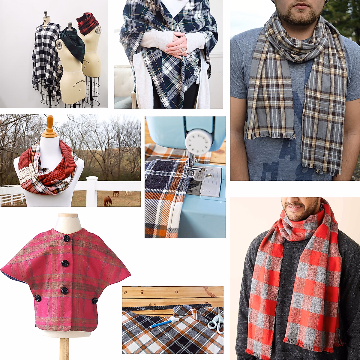 Barcelonetta | Cotton Flannel Fabric | 100% Cotton | 60 Inch Wide | Quilting, Blanket, Sewing, PJ, Shirt | Cloth, Solid (White, 5 Yard)