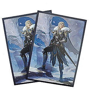 Fantasy North - Nala Tolbryth - Dragon Knight (Dormyr) - 100 Smooth Matte TCG Trading Card Sleeves - Fits Magic MTG Commander Pokemon and Other Card Games - Playing Card Sleeves