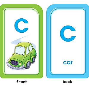 School Zone - Alphabet Match Flash Cards - Ages 4 and Up, Preschool to Kindergarten, ABC's, Letters, Matching, Beginning Sounds, Letter-Picture Recognition, and More