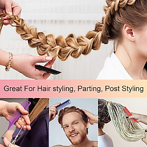 8 Pieces Pintail Comb Rat Tail Comb Hairdressing Styling Comb Anti-Static Heat Resistant Tail Comb Teasing Comb Parting Comb for Hair Salon Home Supplies, 8 Colors